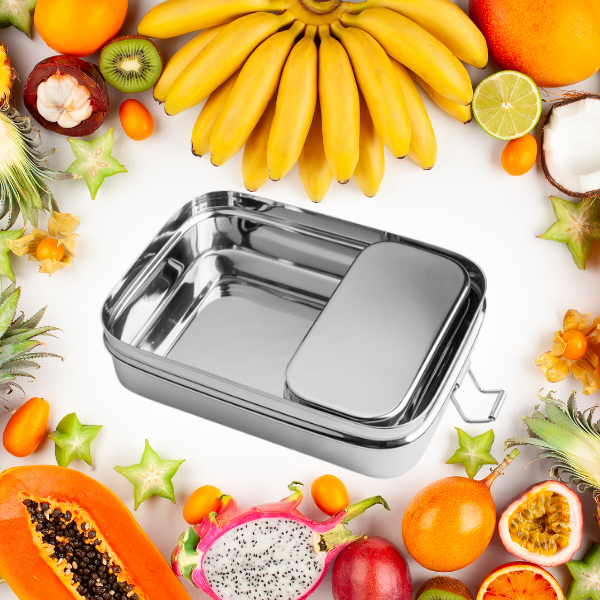 Brotzeit Edelstahl-Lunchbox 2-in-1, inkl. Snackbox, PERSONALISIERBAR ...